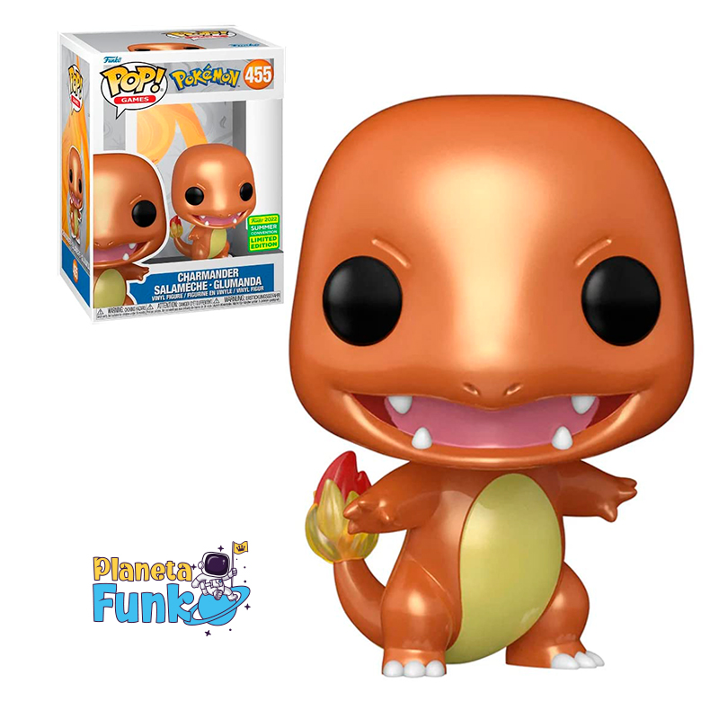 Funko Pop! Pokémon Charmander Metallic 455 Exclusivo - Planeta Funko