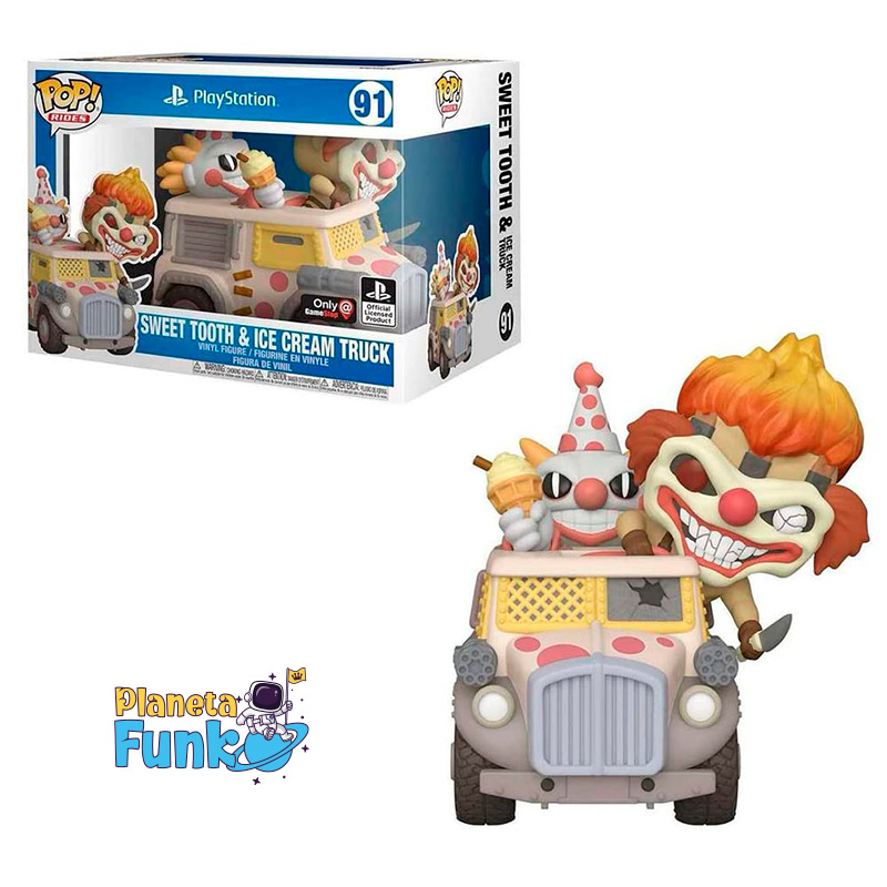 Funko Pop! Playstation Twisted Metal Sweet Tooth & Icream Truck Ride ...