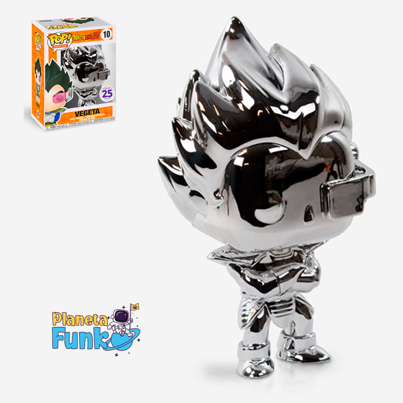 Funko Pop DBZ Dragon Ball Z Vegeta Chrome 10 - Planeta Funko