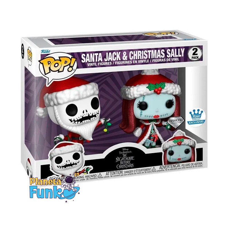 Funko Pop! Disney Nightmare Before Christmas Jack y Sally 313 Diamond ...
