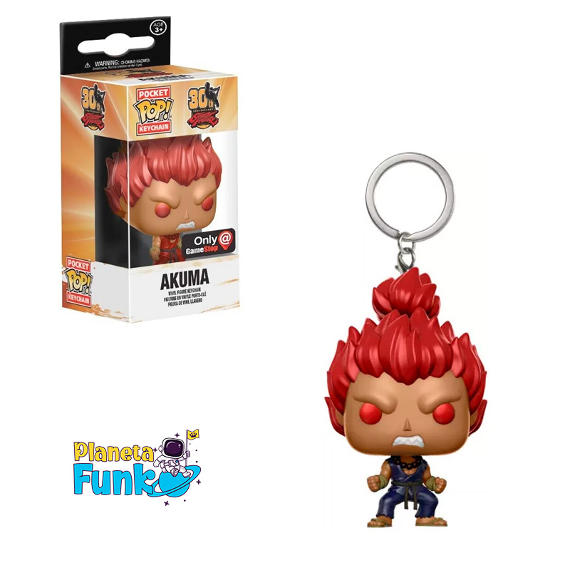 Pocket Pop! Keychain Street Fighter Akuma llavero - Planeta Funko