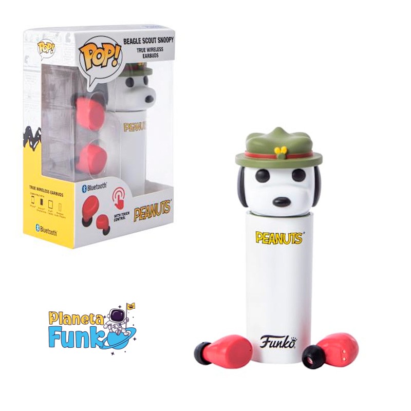 Auriculares Bluetooth Funko Pop! Peanuts Beagle Scout Snoopy True ...