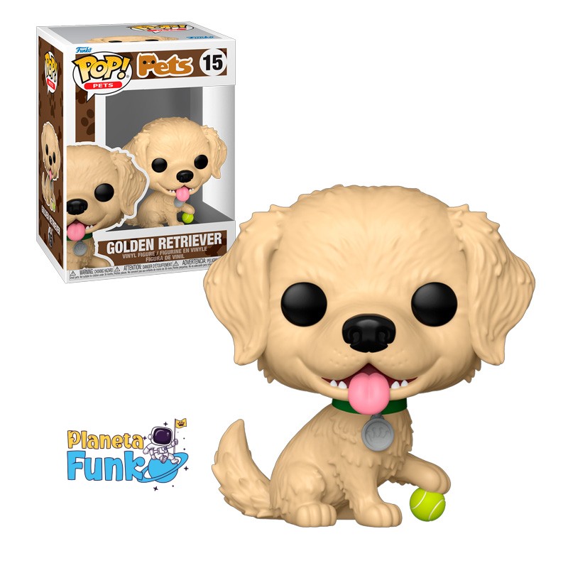 Funko Pop Pets Golden Retriever 15 - Planeta Funko