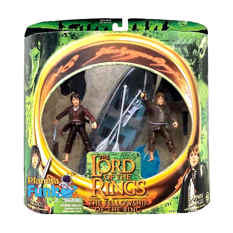 ToyBiz El Señor de los Anillos Boat Scene Frodo Baggins and Samwise ...